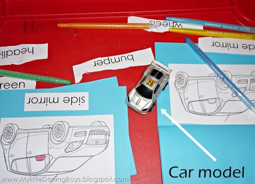 My 2 Little Darlings Jayden & Javier: Learning Parts of Car